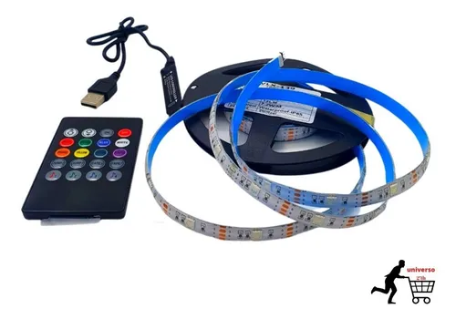 Tira LED USB 5050 Ip65 RGB de 2 metros, 5 V, 30 LED para Metro 0139 ... Tira LED USB 5050 Ip65 RGB de 2 metros, 5 V, 30 LED para Metro 0139 ...