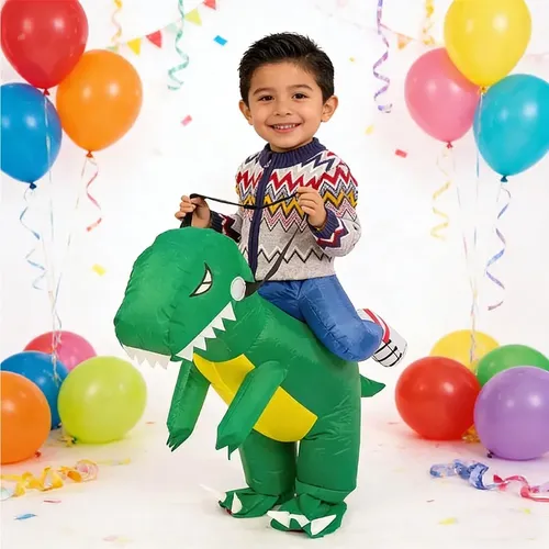 Disfraz Infantil De Dinosaurio De Videojuegos Inflable Para Fiesta ...