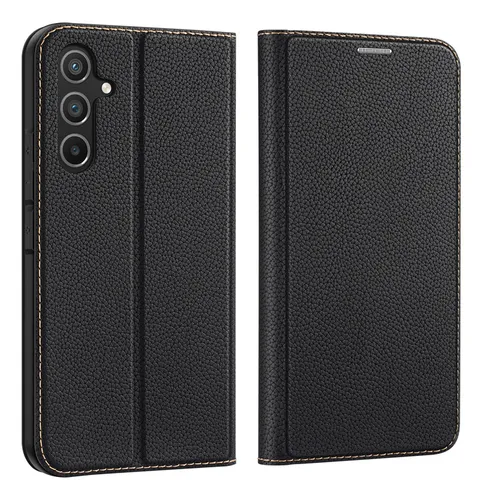 Funda De Piel Tipo Cartera Con Tapa Para Samsung Galaxy A54 Color Black