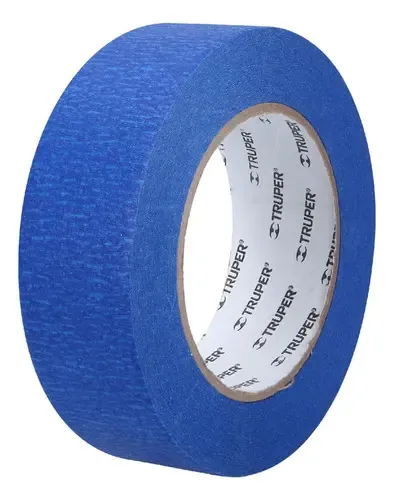 Rollo De Cinta Masking Tape 1-1/2' X 50m Azul Marca Truper | MercadoLibre