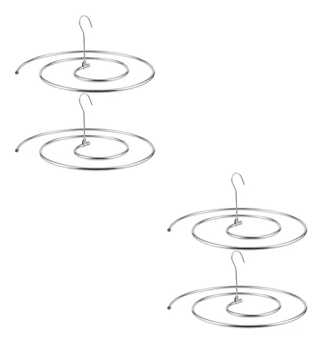 Perchero De Metal Para Ropa De Cama En Espiral 4 Piezas Meses Sin