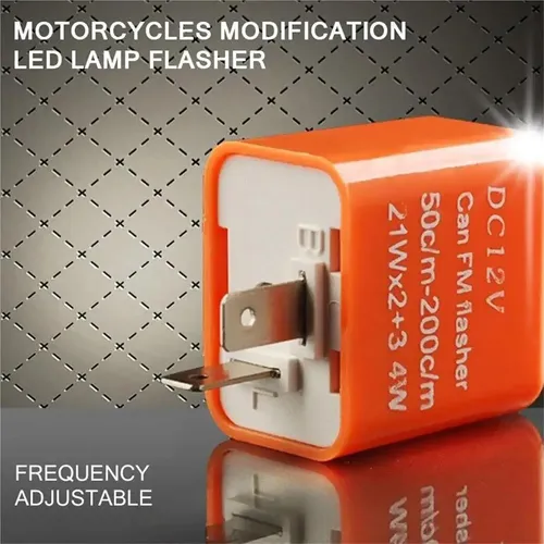 2 Pin Led Flasher Relay Adjustable Frequency Turn Signal | MercadoLivre