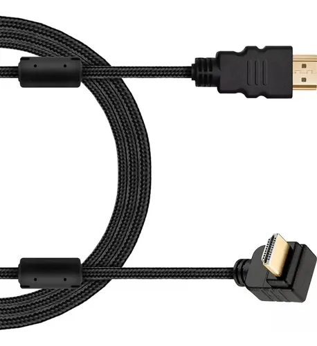 Cabo Hdmi 1,5 Metros 90 Graus Para Video Game Console Na Tv ...