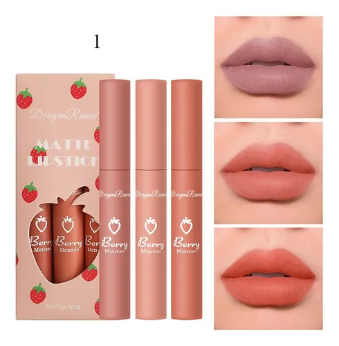 Conjunto De Batom Líquido Matte Sex Lip Glos De 1 3 Unidades