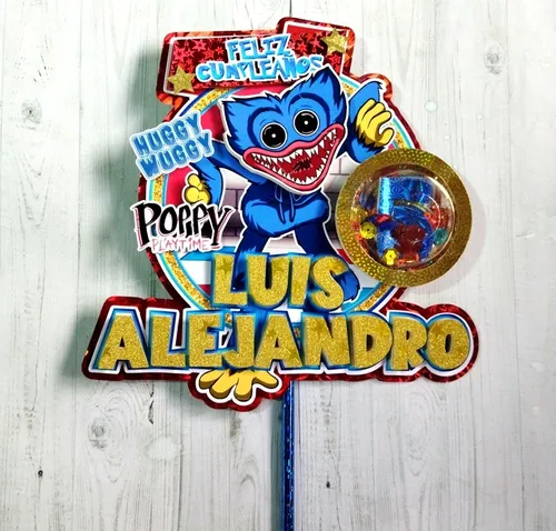 Topper Para Tortas Minitoppers Huggy Wuggy Personalizado Mercadolibre