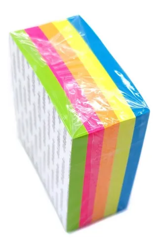 3 Block Notas Adhesivas Post It 5 Colores 7 6x7 6cm C 400hj Mercadolibre