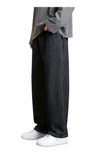 Calça Cargo Larga Perna 2023 Streetwear Jeans Baggy Frete Grátis