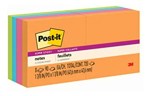3m Post It Notas Adhesivas Super Sticky Color Río De Mercadolibre