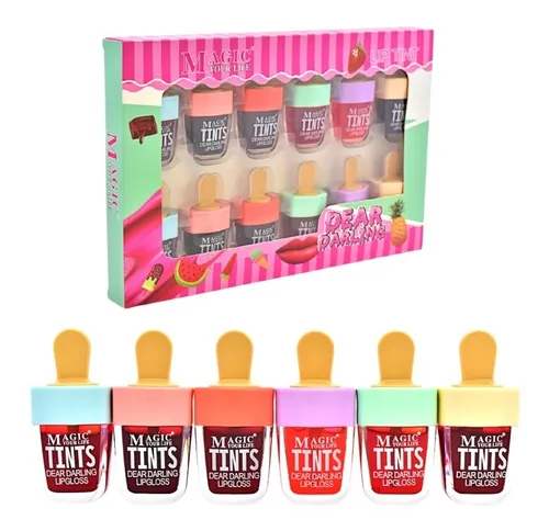 Tintas Para Labios En Forma De Paleta Coreanas 12 Piezas Envío Gratis