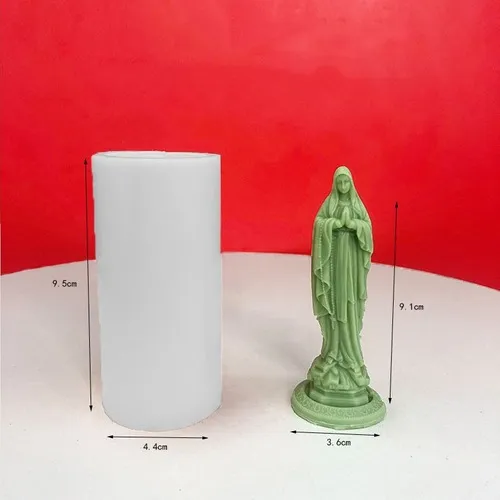Molde De Silicona Con Figura De Escultura De La Virgen María Cuotas Sin Interés