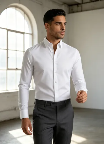 Camisa De Manga Larga Para Hombre Color Sólido Básico | MercadoLibre