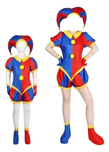. Fantasia Adulta Cosplay Pomni O Incrível Circo Digital | Parcelamento ...