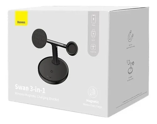 Soporte Cargador Inalambrico 3 En 1 Universal Baseus Magsafe Soporte Cargador Inalambrico 3 En 1 Universal Baseus Magsafe