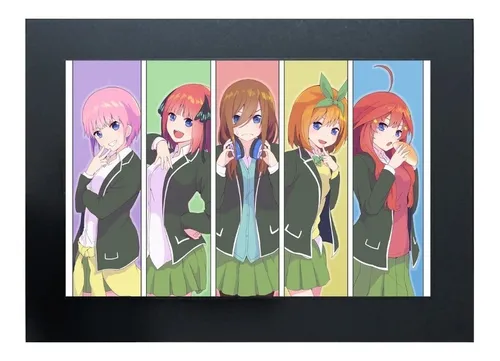Cuadro De Las Quintillizas Nakano Go Toubun No Hanayome 16 Meses