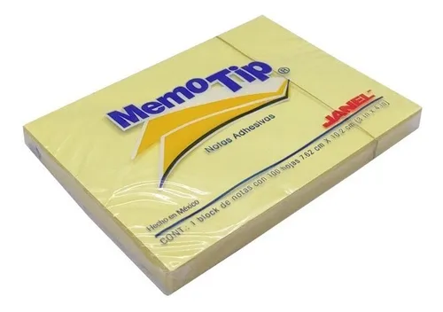 Block De Notas Adhesivas Janel Memotip 100 Hojas 7.62x10.2 Block De Notas Adhesivas Janel Memotip 100 Hojas 7.62x10.2