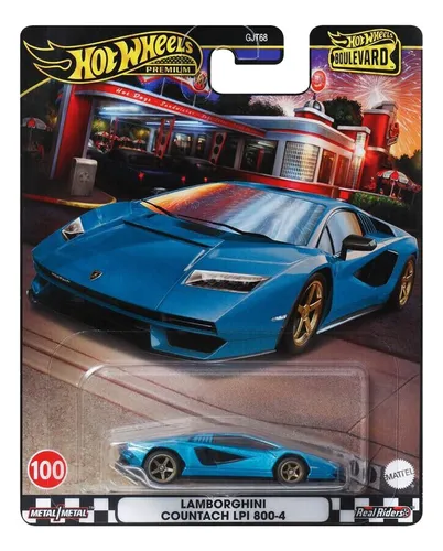 Hot Wheels Premium Boulevard Lamborghini Countach Lpi #100 Color Aqua ...