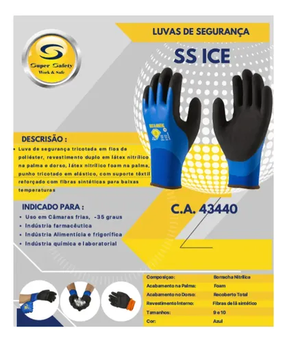 Luva P/ Baixa Temperatura Frigorifico Câmara Fria -35º Graus | MercadoLivre