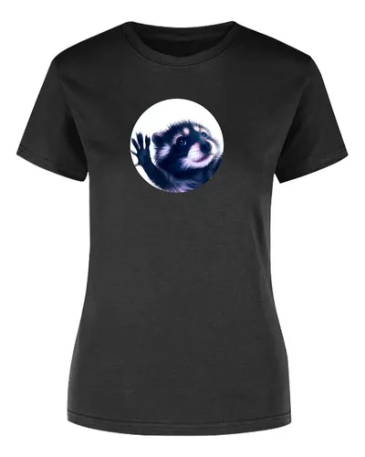 Playera Mujer Diseño Mapache Pedro Bailando - Meme Pedro