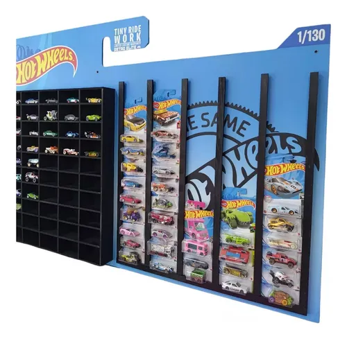 Exhibidor Para Carritos Hotwheels 120 Espacios Mdf Meses Sin Interés