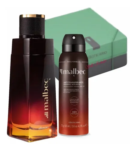 Kit Presente Malbec X 100ml + Desodorante Antitranspirante