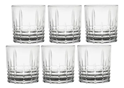 Set 6 Vasos Bajos Para Whisky Premium 315ml Vidrio | Cuotas sin interés