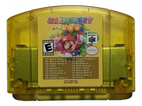 Coleção Mario Party 1 2 3 + 15 jogos novos Nintendo 64 N64 Coleção Mario Party 1 2 3 + 15 jogos novos Nintendo 64 N64