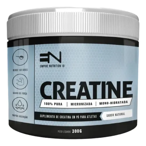 Creatina 100 Pura Monohidratada 300g Empire Nutrition Frete Grátis