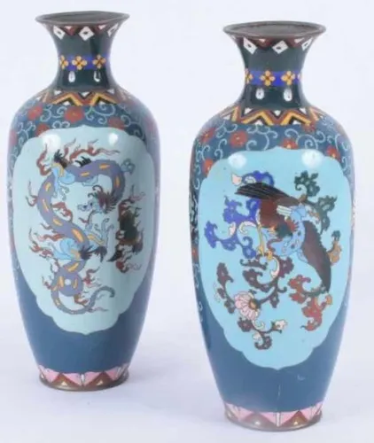 Vasos Decorativos Em Cloisonne Azuis | MercadoLivre Vasos Decorativos Em Cloisonne Azuis | MercadoLivre