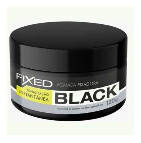 Fixed Fix Black Pomada Tonalizante 120g | MercadoLivre Fixed Fix Black Pomada Tonalizante 120g | MercadoLivre