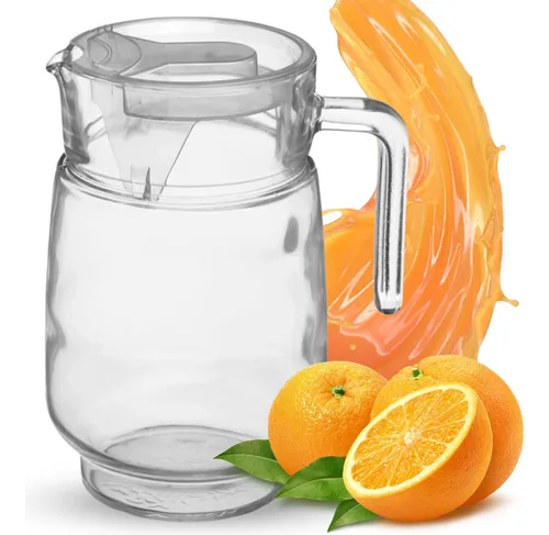 Jarra para bebidas Genérica Jarra De Vidro Com Tampa hecha de vidrio de ... Jarra para bebidas Genérica Jarra De Vidro Com Tampa hecha de vidrio de ...