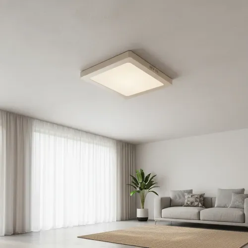 Lâmpada Painel Led 24w Quadrado Sobrepor Luz Branco Bivolt Branco ...