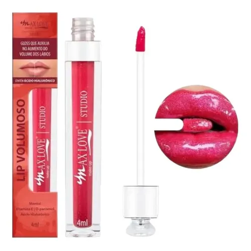 Batom Gloss Labial Lip Volumoso Vegano Max Love Cor 13 Mercadolivre