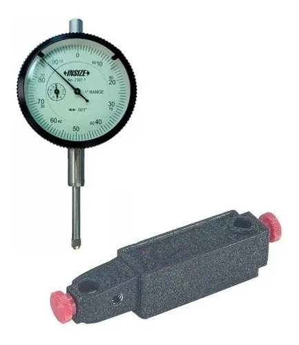 Reloj Indicador Caratula 1 Insize Y Base Magnetica Bancada Envío Gratis