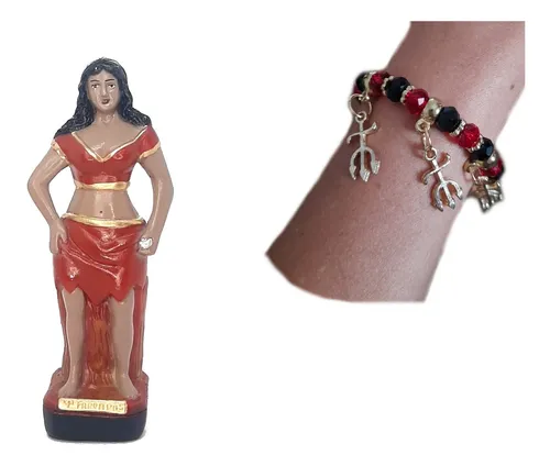 Estátua Pomba Gira Umbanda Candomblé Orixá Imagem Pulseira Mercadolivre