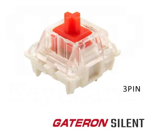 Switch Gateron Silent Red X 10uds. 3pin (pack) | Cuotas sin interés