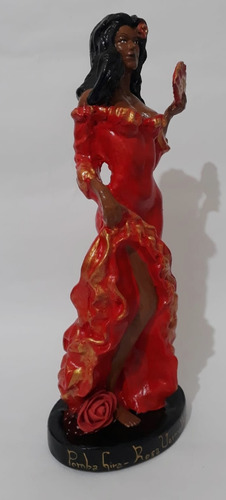 Pomba Gira Rosa Vermelha Umbanda Candomblé Religião Estátua