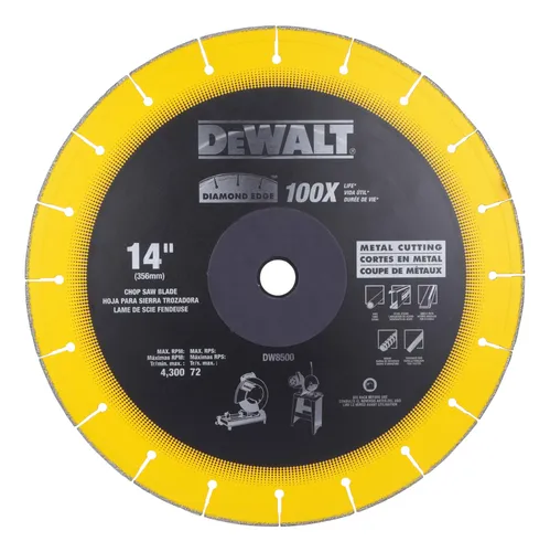 Hoja De Sierra Dewalt Dw8500 De 14 X 1 Pulgada Con Borde De | Cuotas ...