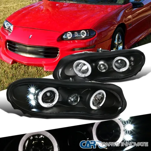Faros Chevrolet Camaro 1998 2002 Ojos Angel Lupa Leds 98 99 | Meses sin ... Faros Chevrolet Camaro 1998 2002 Ojos Angel Lupa Leds 98 99 | Meses sin ...
