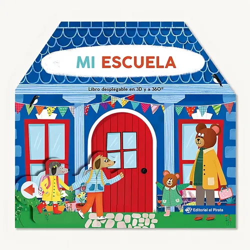 Mi Escuela: Libro Carrusel Desplegable En 3d Y A 360º, de Anna ...