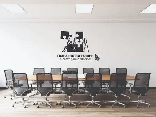 Adesivo De Parede Frase Trabalho Em Equipe Empresa | Parcelamento sem juros Adesivo De Parede Frase Trabalho Em Equipe Empresa | Parcelamento sem juros
