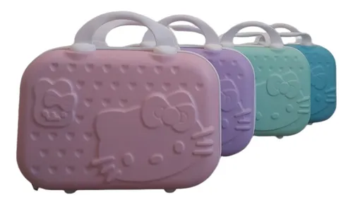 Lote De 4 Hello Kitty Neceser Cosmetiquera De Viaje Abs Cuotas Sin
