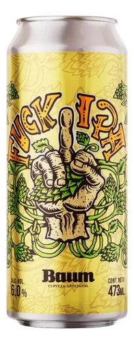 Cerveza Artesanal Baum Fuck Ipa Mar Del Plata - Lata 473ml Cerveza Artesanal Baum Fuck Ipa Mar Del Plata - Lata 473ml