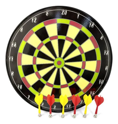 Jogo De Dardos Magnético Tabuleiro Alvo De 34cm Com 6 Dardos Mercadolivre