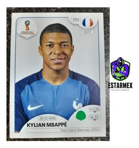 Estampa De Kylian Mbappé Del Mundial Rusia 2018 Panini | Meses sin interés