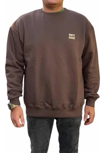 Buzo De Hombre Cuello Redondo En Friza White Shark Ws01 Buzo De Hombre Cuello Redondo En Friza White Shark Ws01