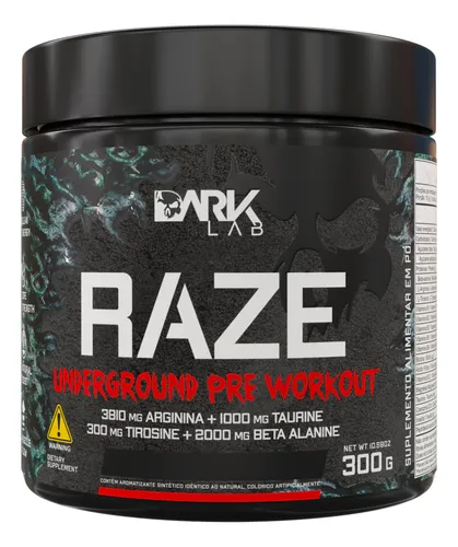 Pré-treino Raze Melancia 300g Dark Lab | Frete grátis