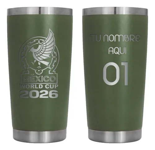 Vaso Termo Personalizado Mundial Laser World Cup 2026 Fútbol | Envío gratis