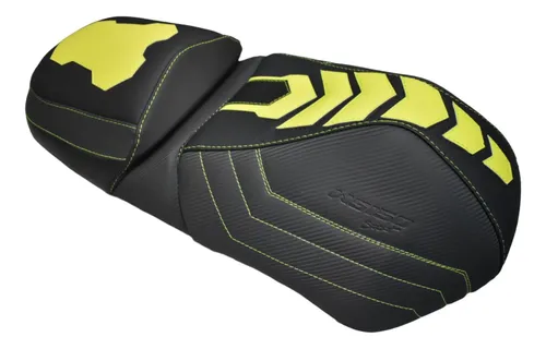Asiento Para Moto Ws 150 Sport 3 Plazas Flechas Amarillo | Envío gratis