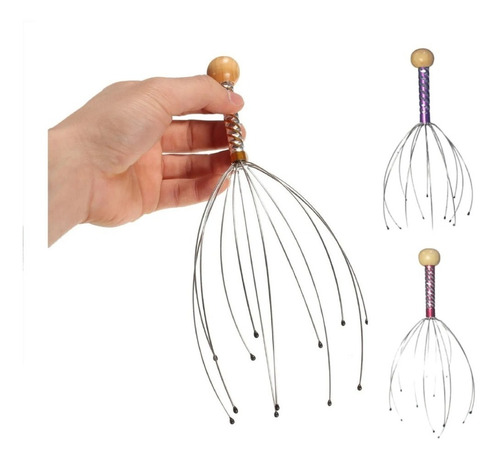 Kit 20 Massageador Cabeça Alivia Stress Coçador Relaxante Frete Grátis
