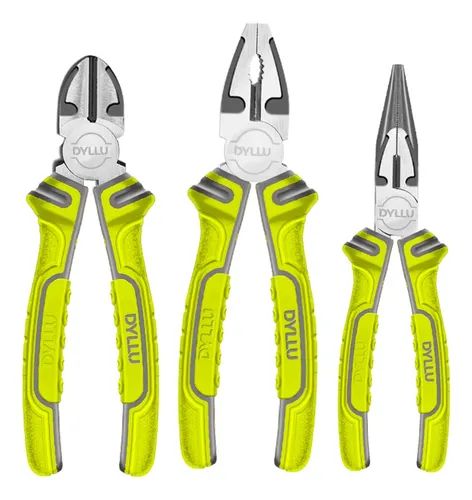 Kit Juego De 3 Pinzas Universal Alicate 6 Y 7 Dyllu By Total | MercadoLibre